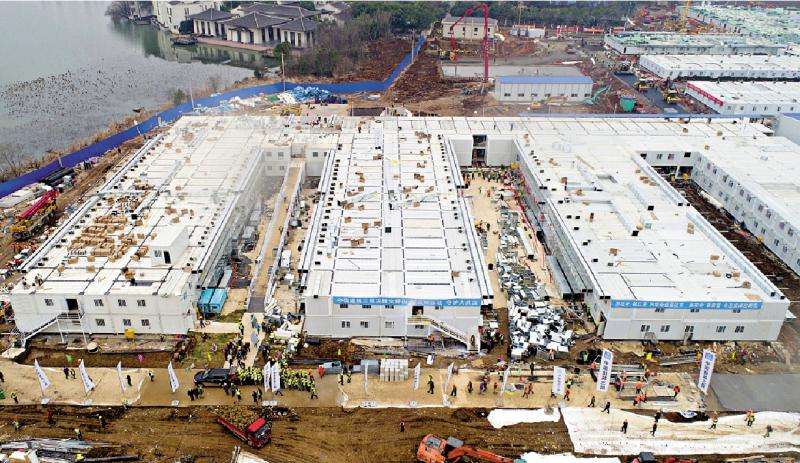 China speed! A 1000-beds hospital was built in 10 days in Wuhan for ...